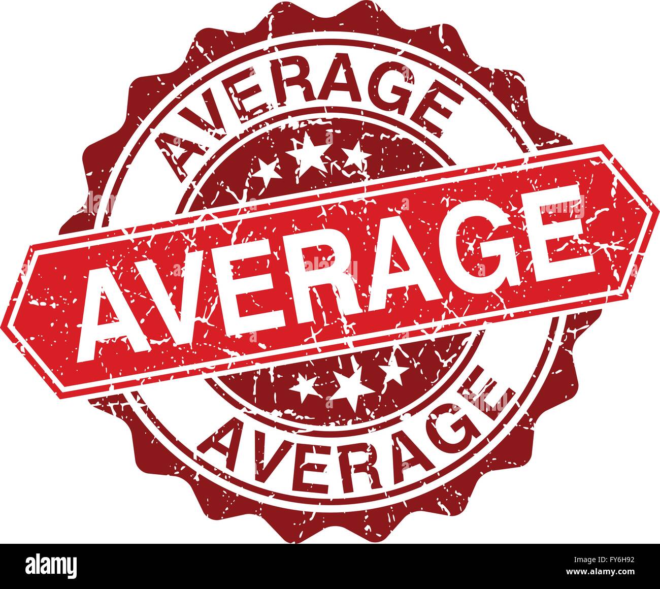 Average red vintage stamp isolated on white background Stock Vector ...