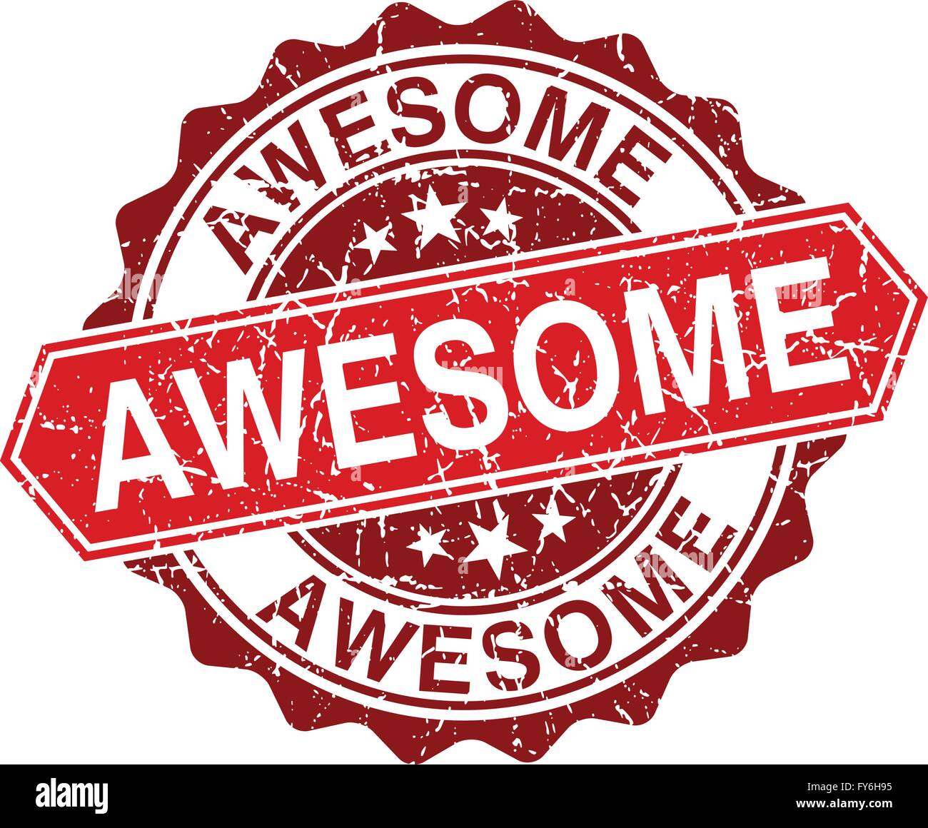 Awesome red vintage stamp isolated on white background Stock Vector ...