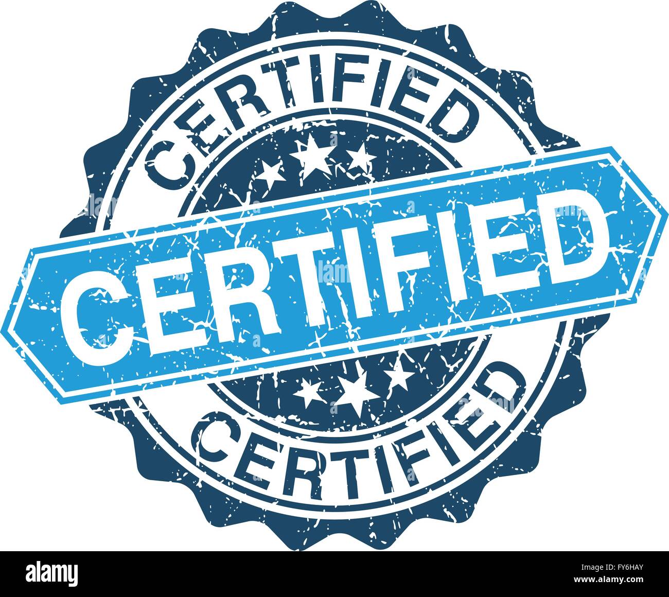 Certified grungy stamp isolated on white background Stock Vector Image & Art - Alamy