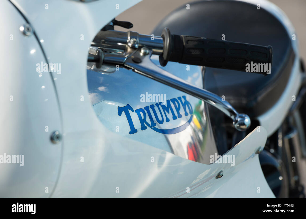 1965 Racing Triumph motorcycle abstract Stock Photo - Alamy