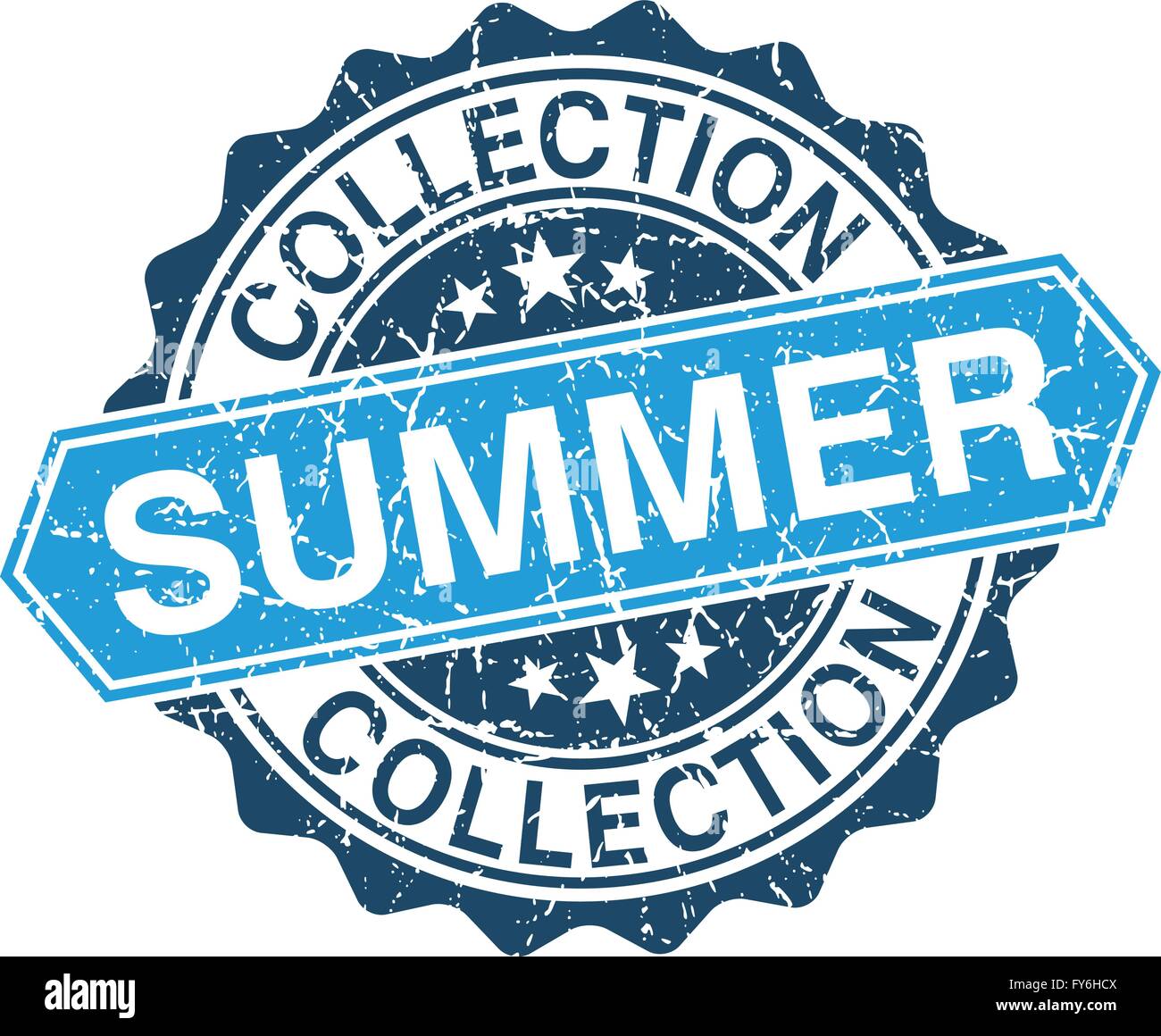 Summer collection grungy stamp isolated on white background Stock ...