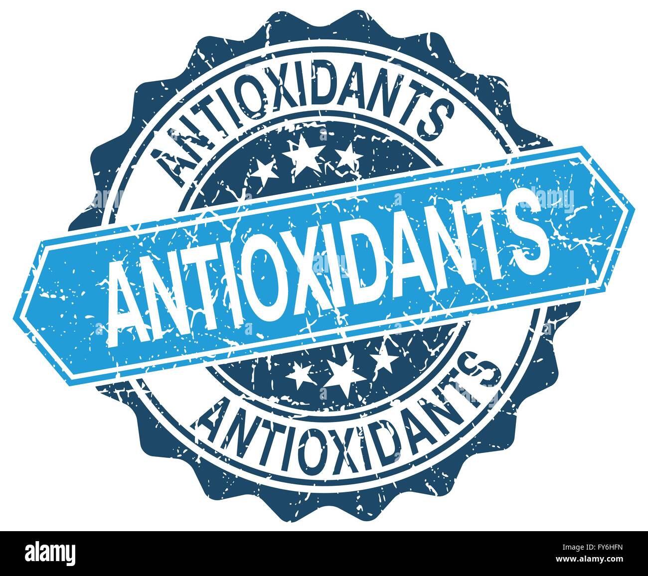 antioxidants blue round grunge stamp on white Stock Vector Image & Art ...