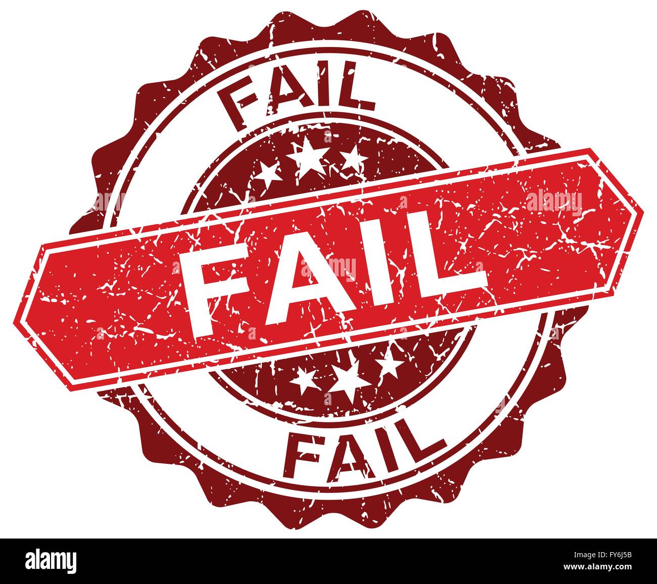 Fail red stamp on Stock Vector Images - Alamy