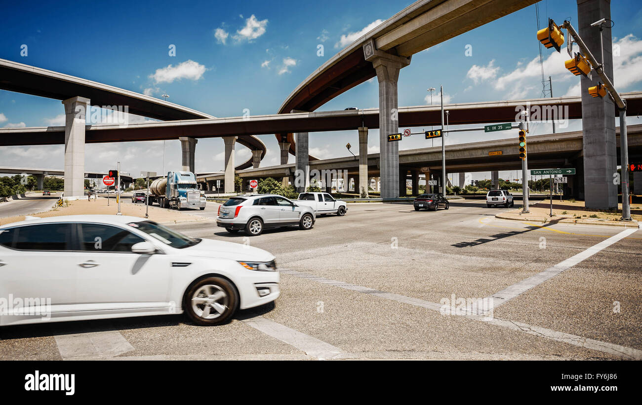 Traffic and freeway on Austin, Texas city streets Stock Photo - Alamy