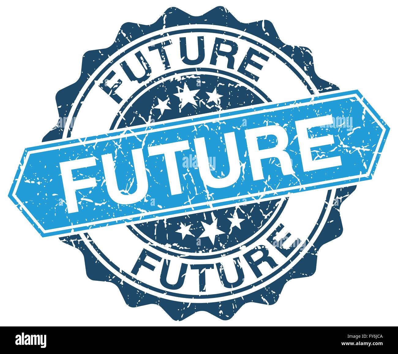 Future stamp round vintage Stock Vector Images - Alamy