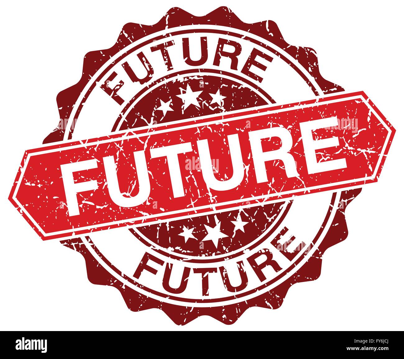 Future stamp round vintage Stock Vector Images - Alamy
