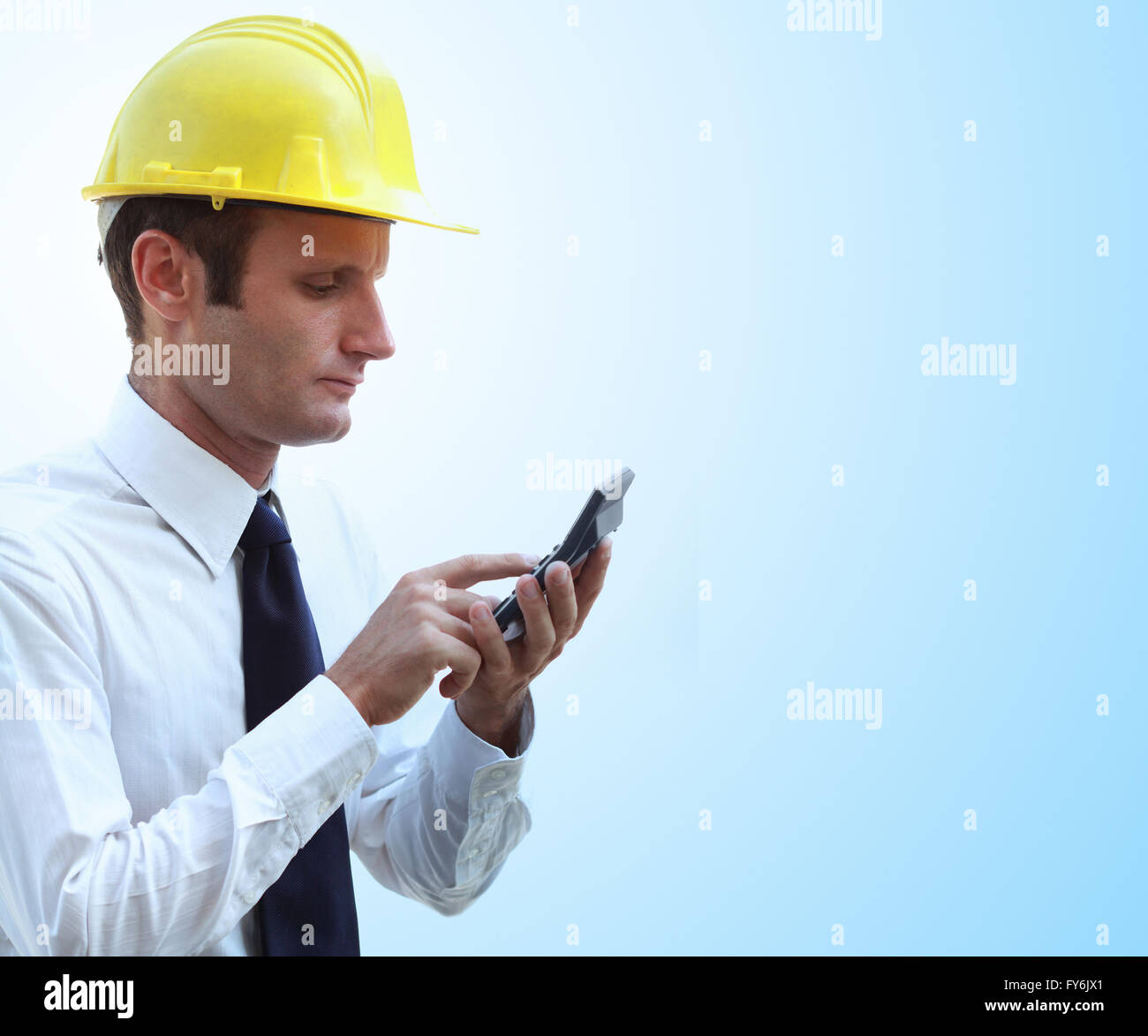 Builder manager at work. industrial concepts Stock Photo - Alamy