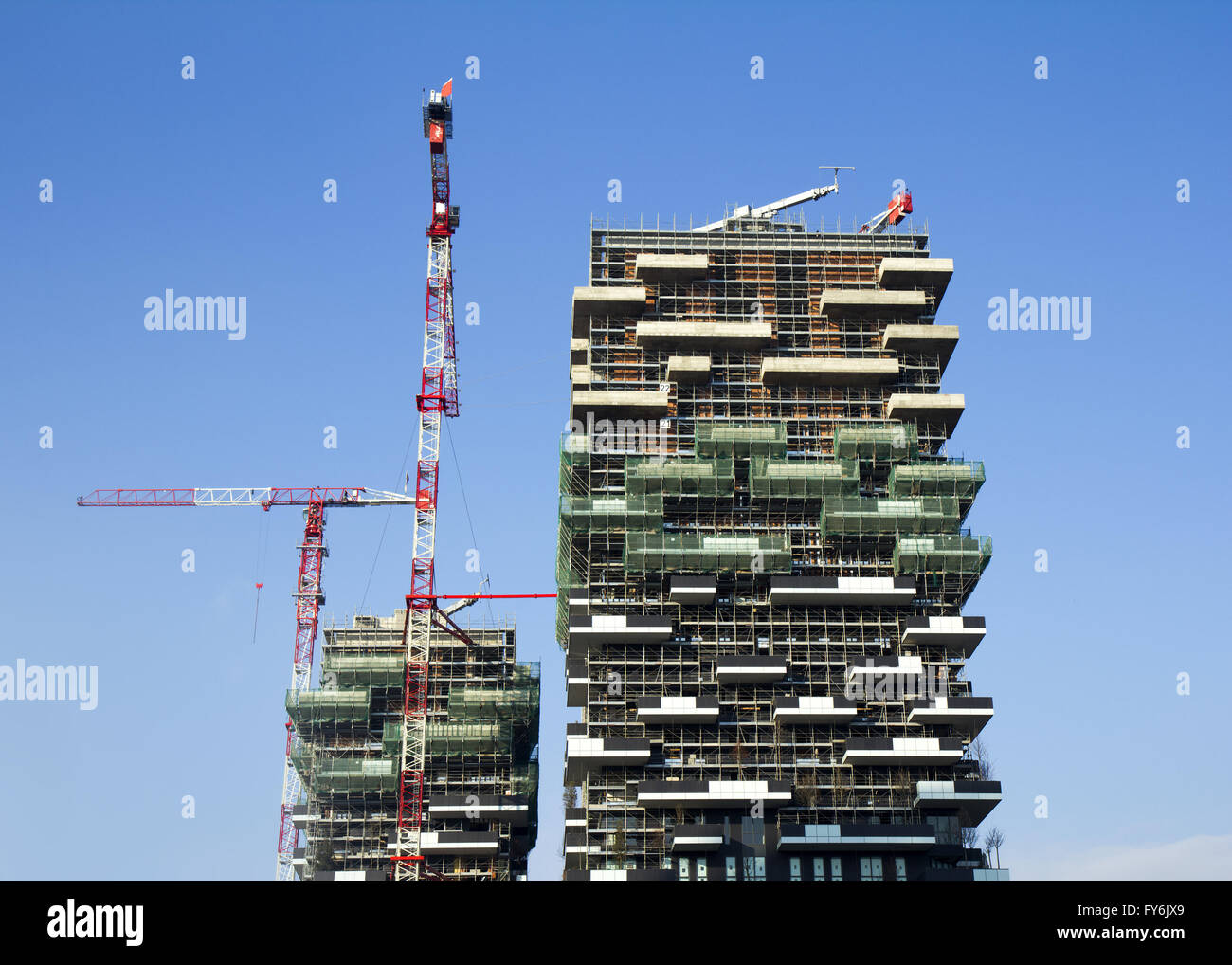 Construction site modern buildings, industry and architecture concepts ...