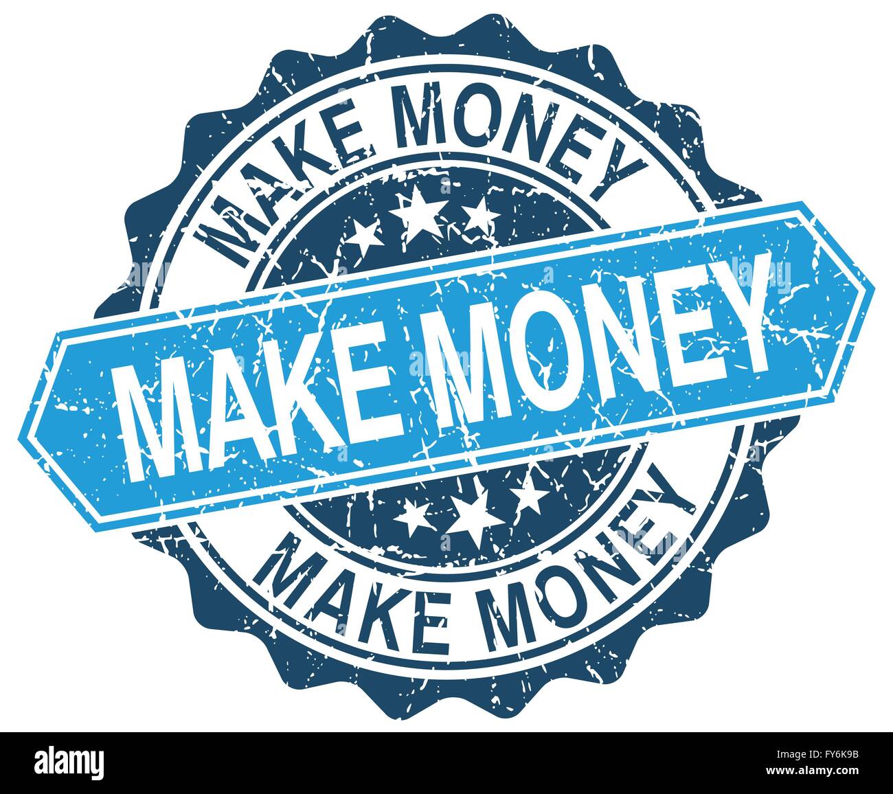 Money blue round grunge Cut Out Stock Images & Pictures - Alamy