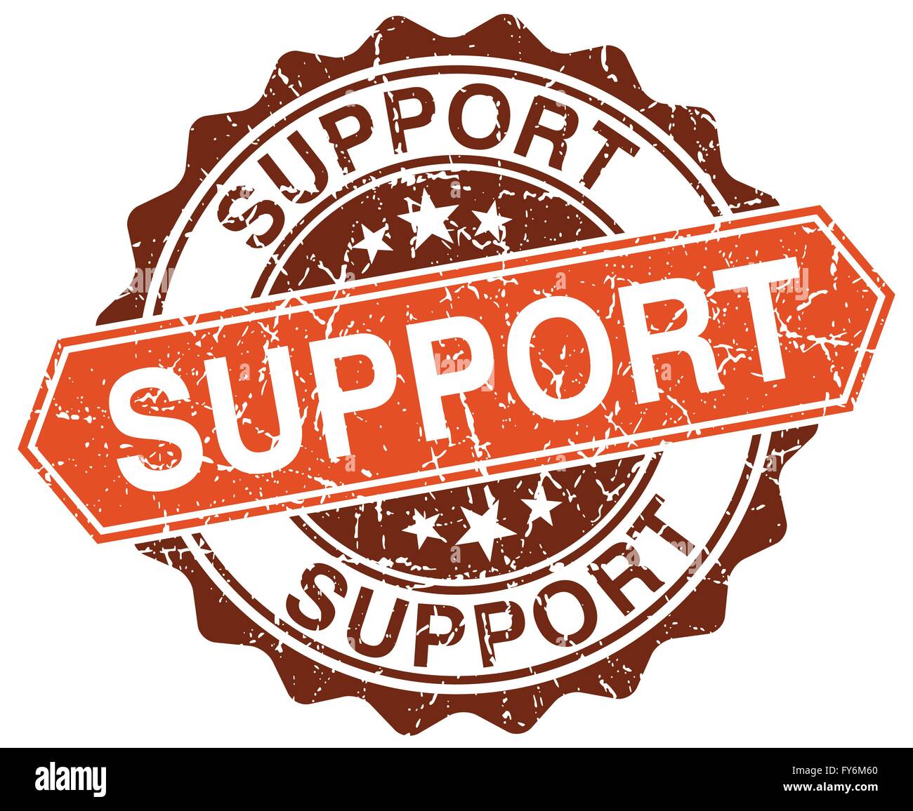 Support stamp round grunge hi-res stock photography and images - Alamy