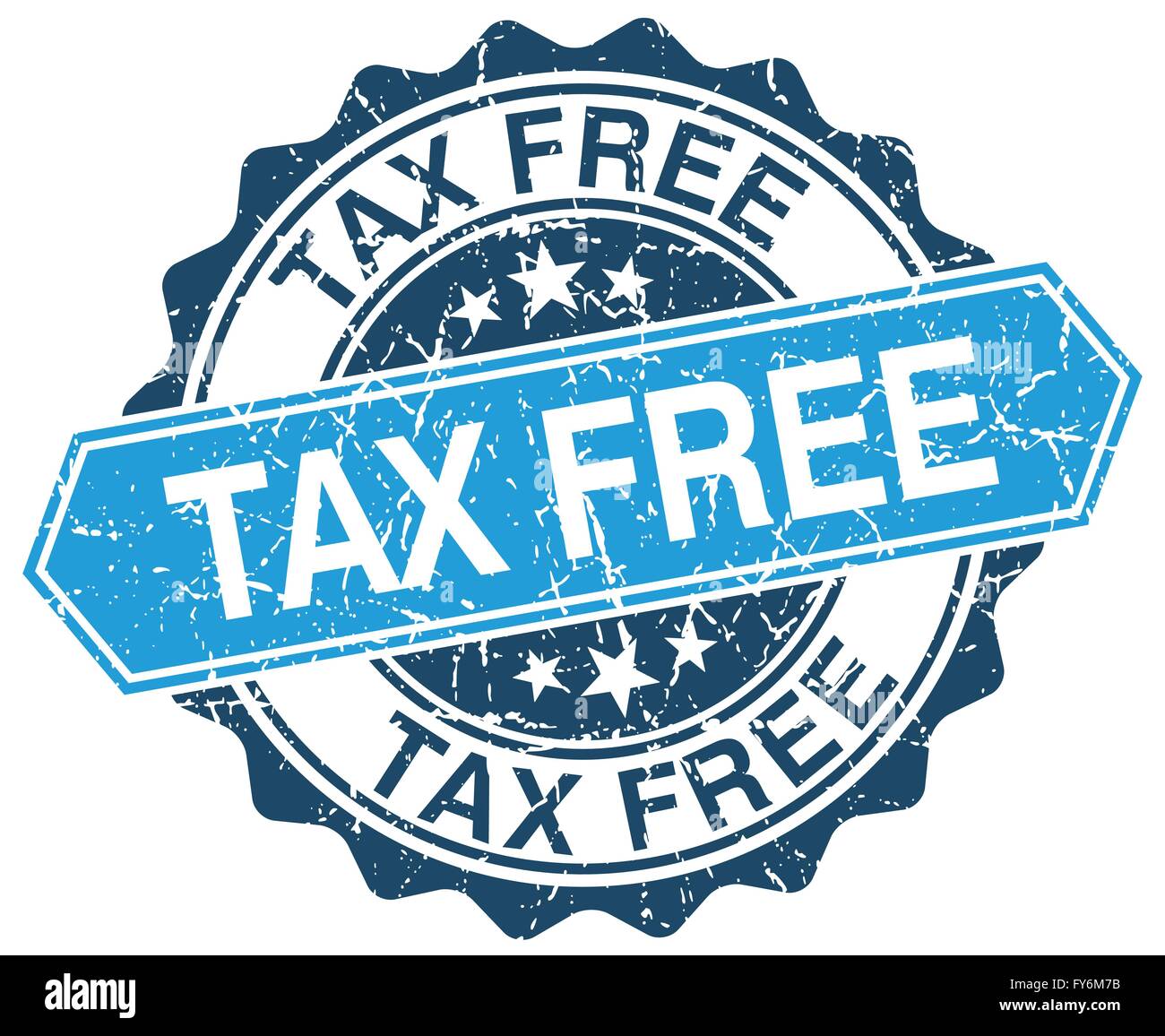 Grunge blue tax free Stock Vector Images - Alamy