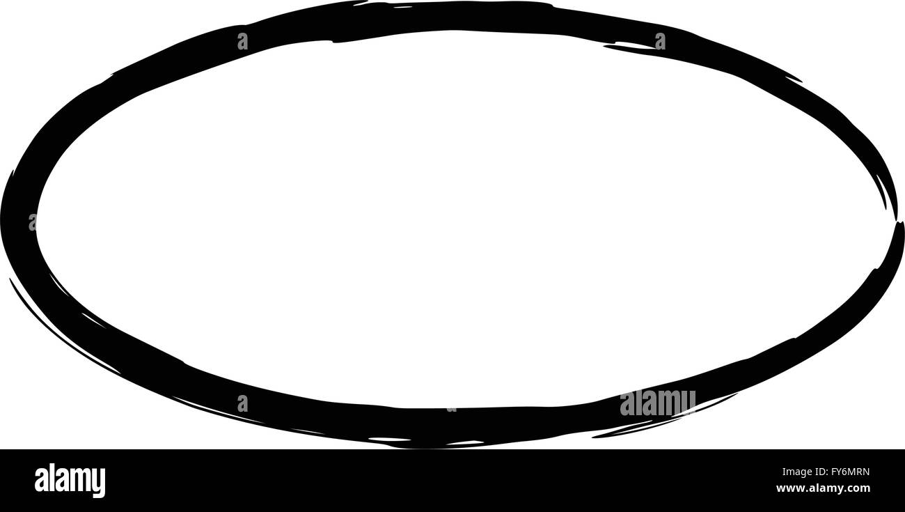 Grunge vector frame oval shape Stock Vector Image & Art - Alamy