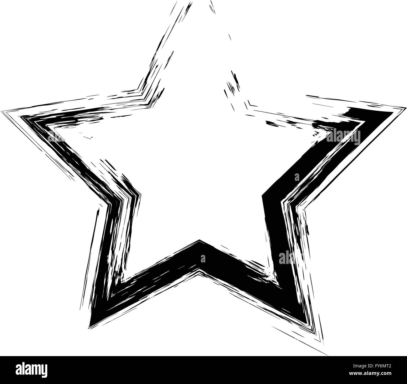 grunge star vector Stock Vector Image & Art - Alamy