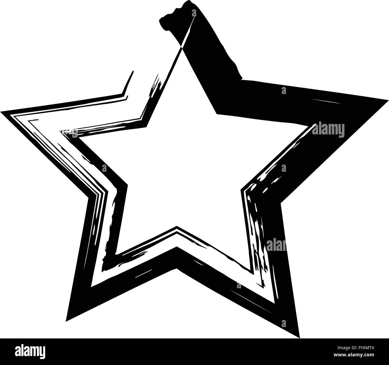 grunge star vector Stock Vector Image & Art - Alamy