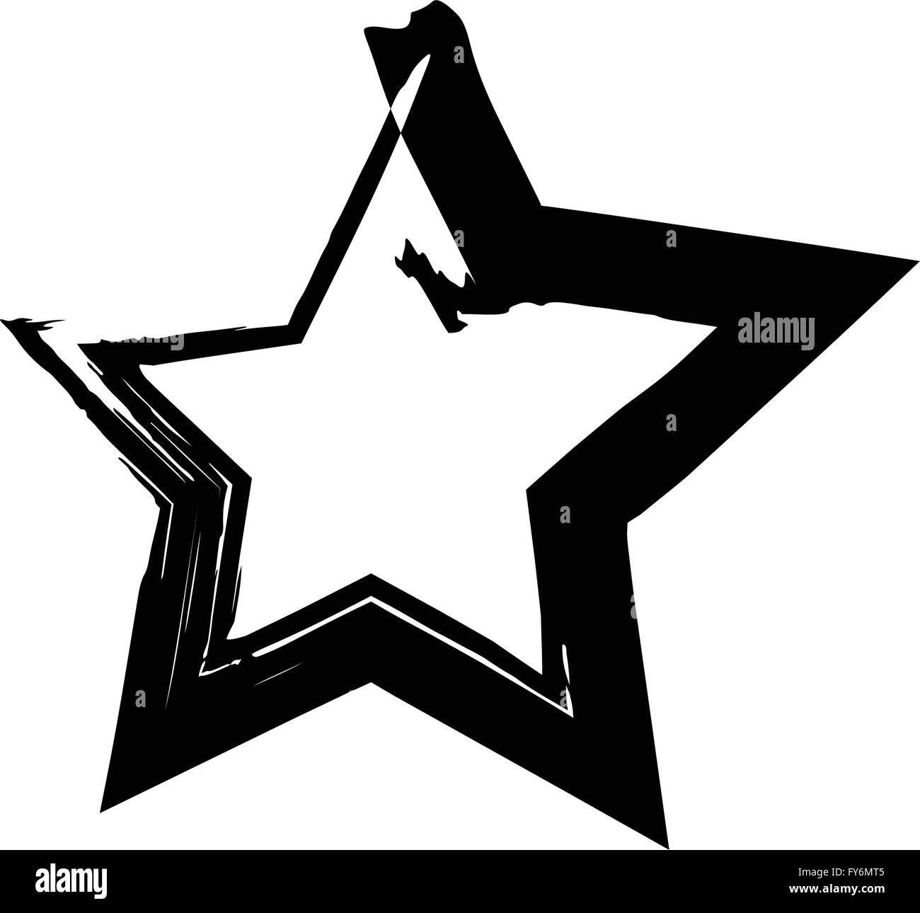 Black line star american military Stock Vector Images - Alamy