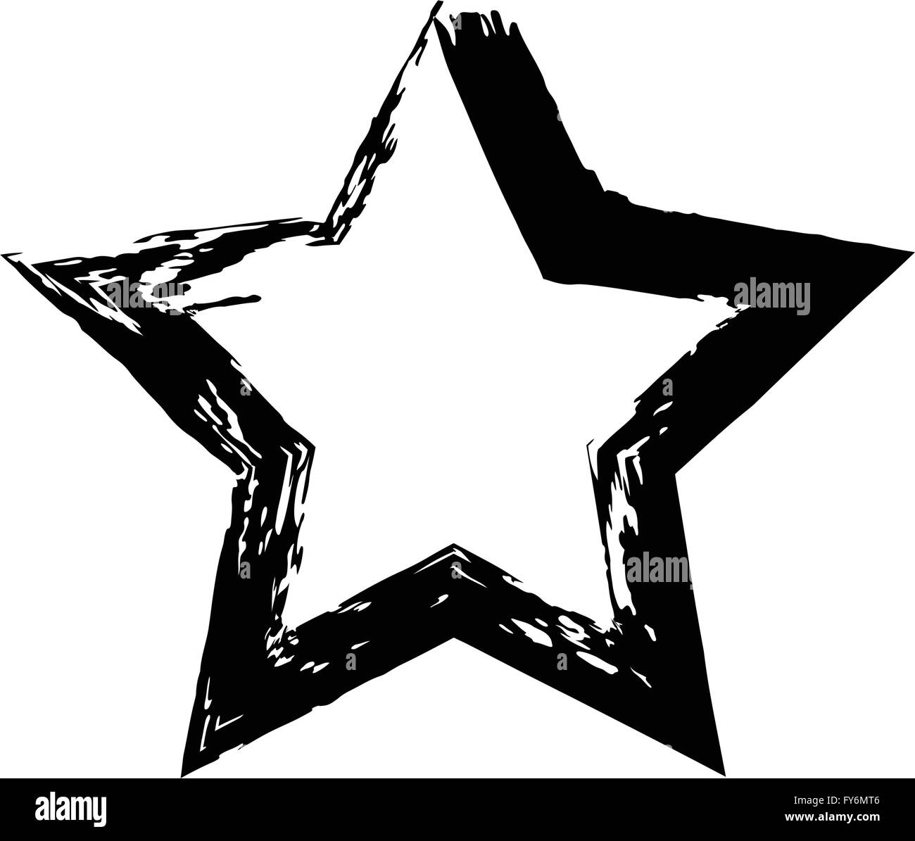 grunge star vector Stock Vector Image & Art - Alamy