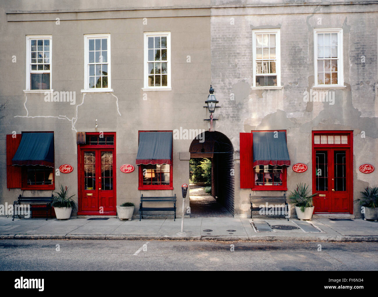 Catfish Row; Porgy & Bess musical fame; Charleston; South Carolina; USA ...
