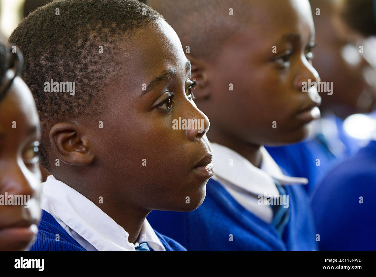 Sentinel Kabitaka School students listening, Solwezi, Zambia Stock ...
