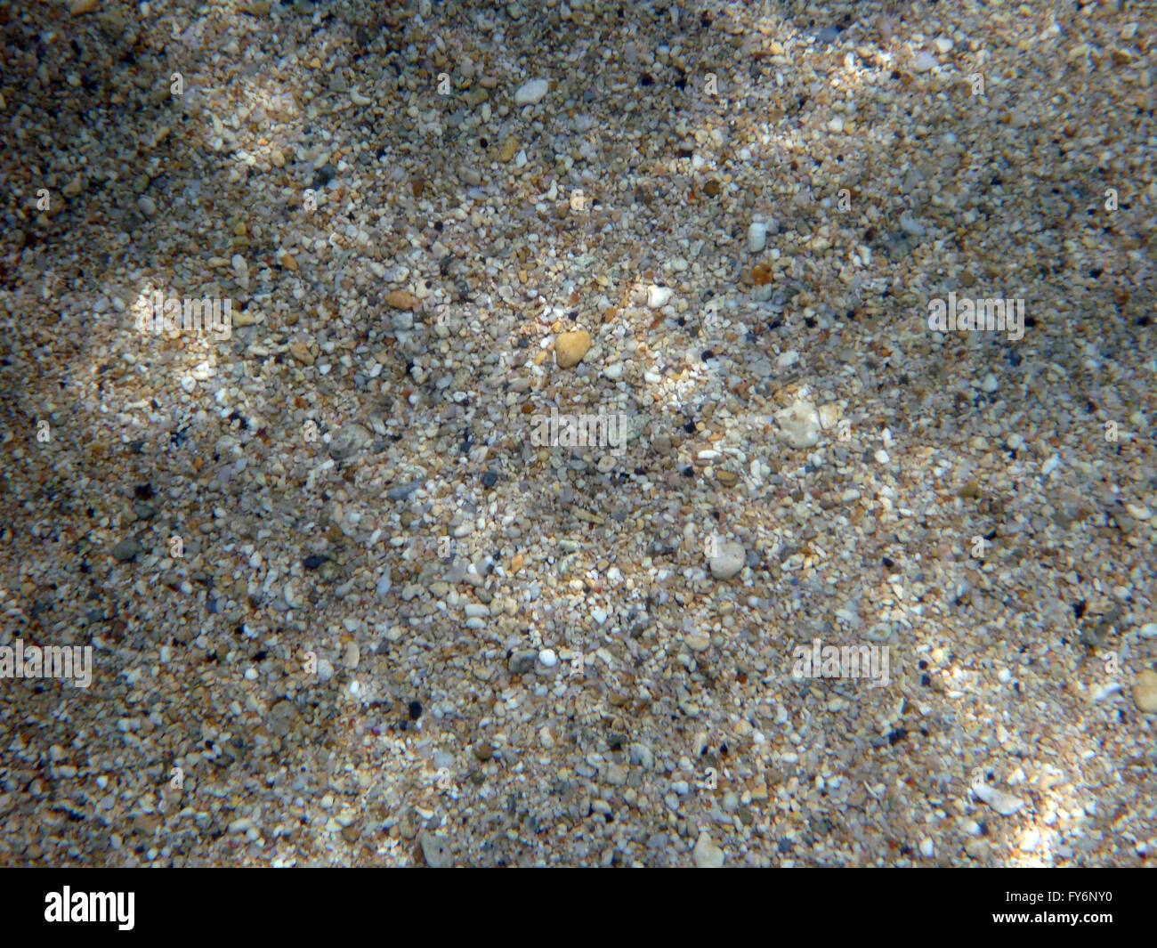 Sand and small rocks under shallow ocean water of Oahu Stock Photo - Alamy