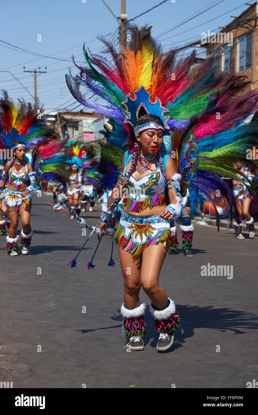 Tobas Dance Group at the Carnaval Andino con la Fuerza del Sol Stock ...