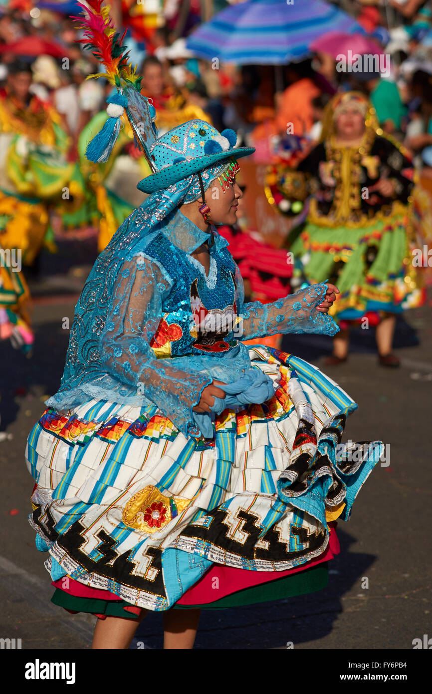 Members of a Waca Waca dance group in ornate costume performing at the ...