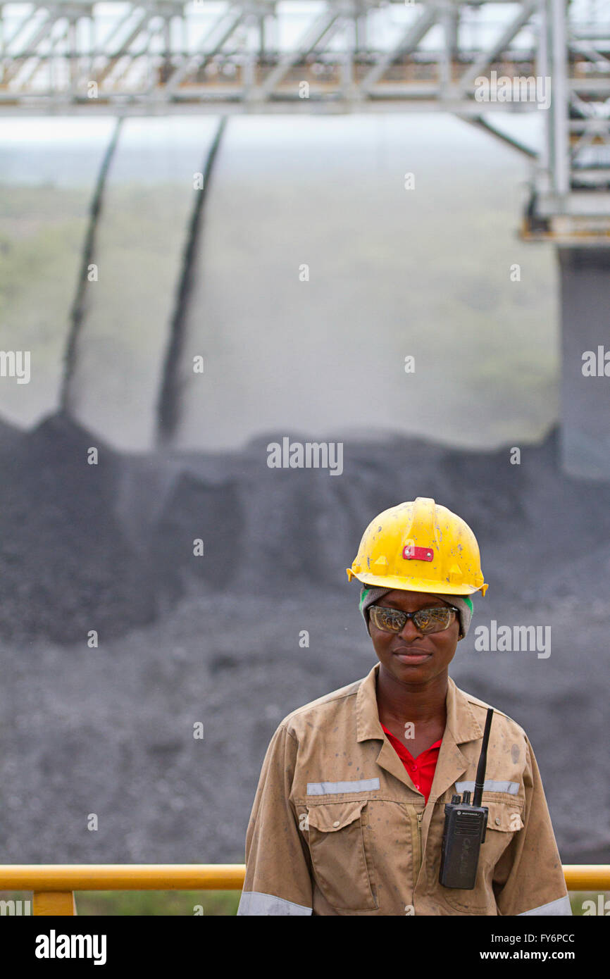 Female Zambian mine engineer at First Quantum Sentinel plant - Trident ...