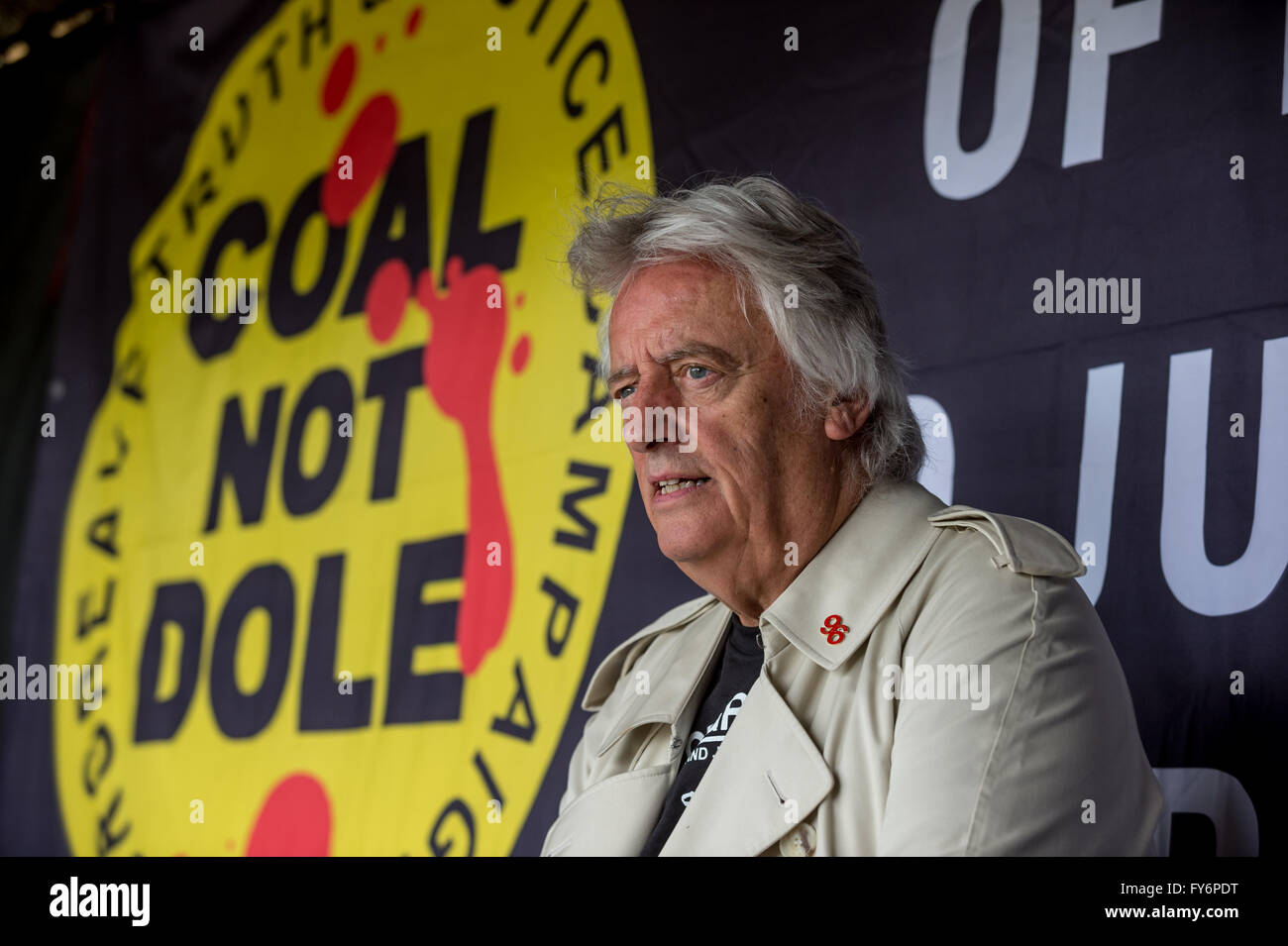 Michael Mansfield QC, speaking at the Mass Picnic organised by the ...