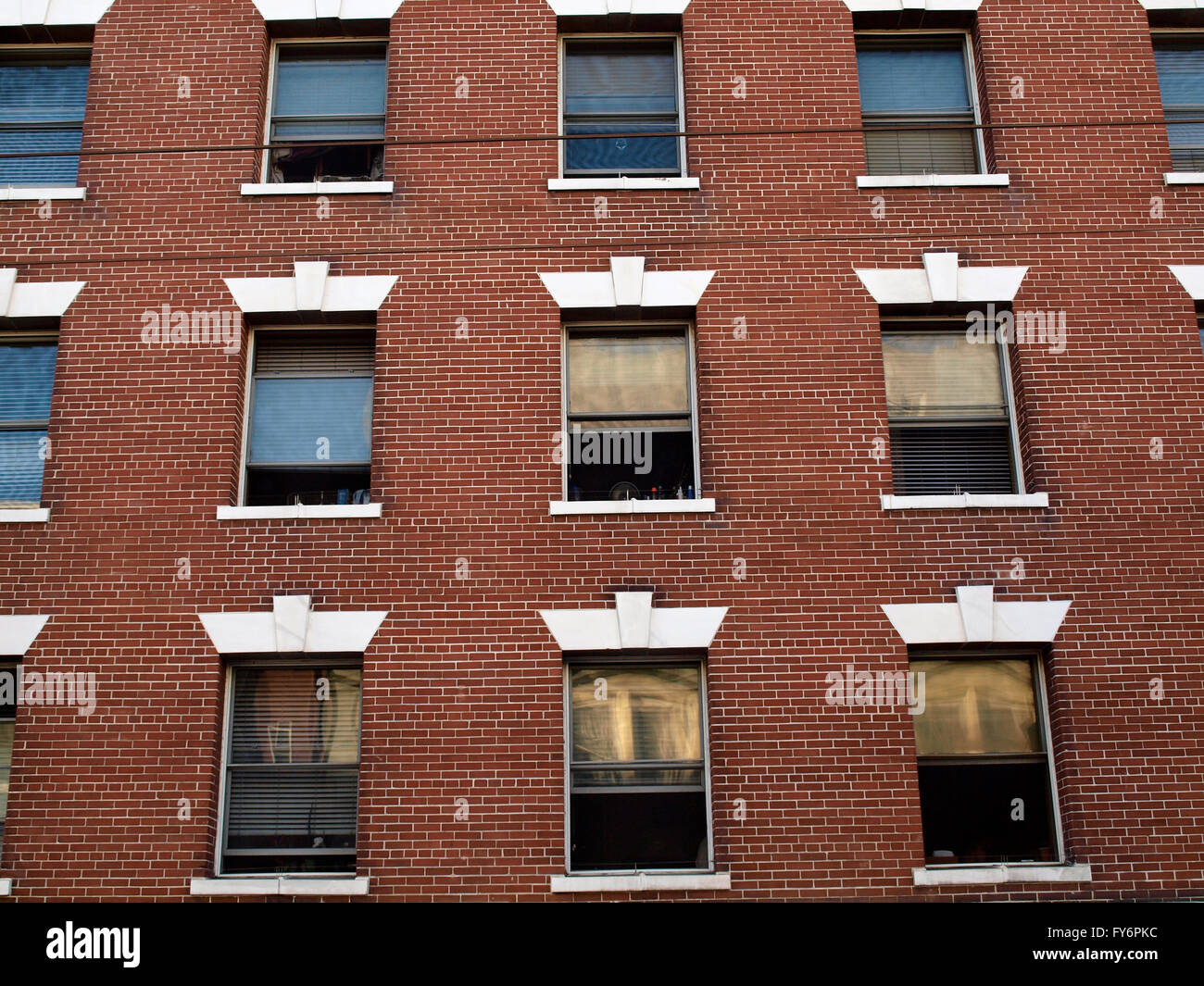 Red Brick Building with Rows of Windows in San Francisco, California ...