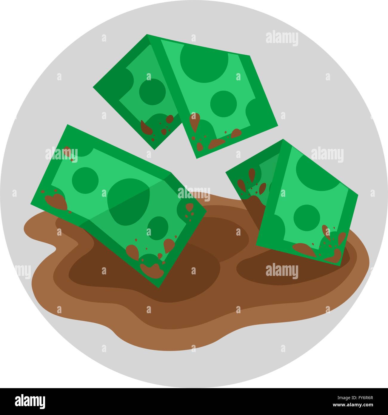 Dirty money vector flat icon Stock Vector Image & Art - Alamy