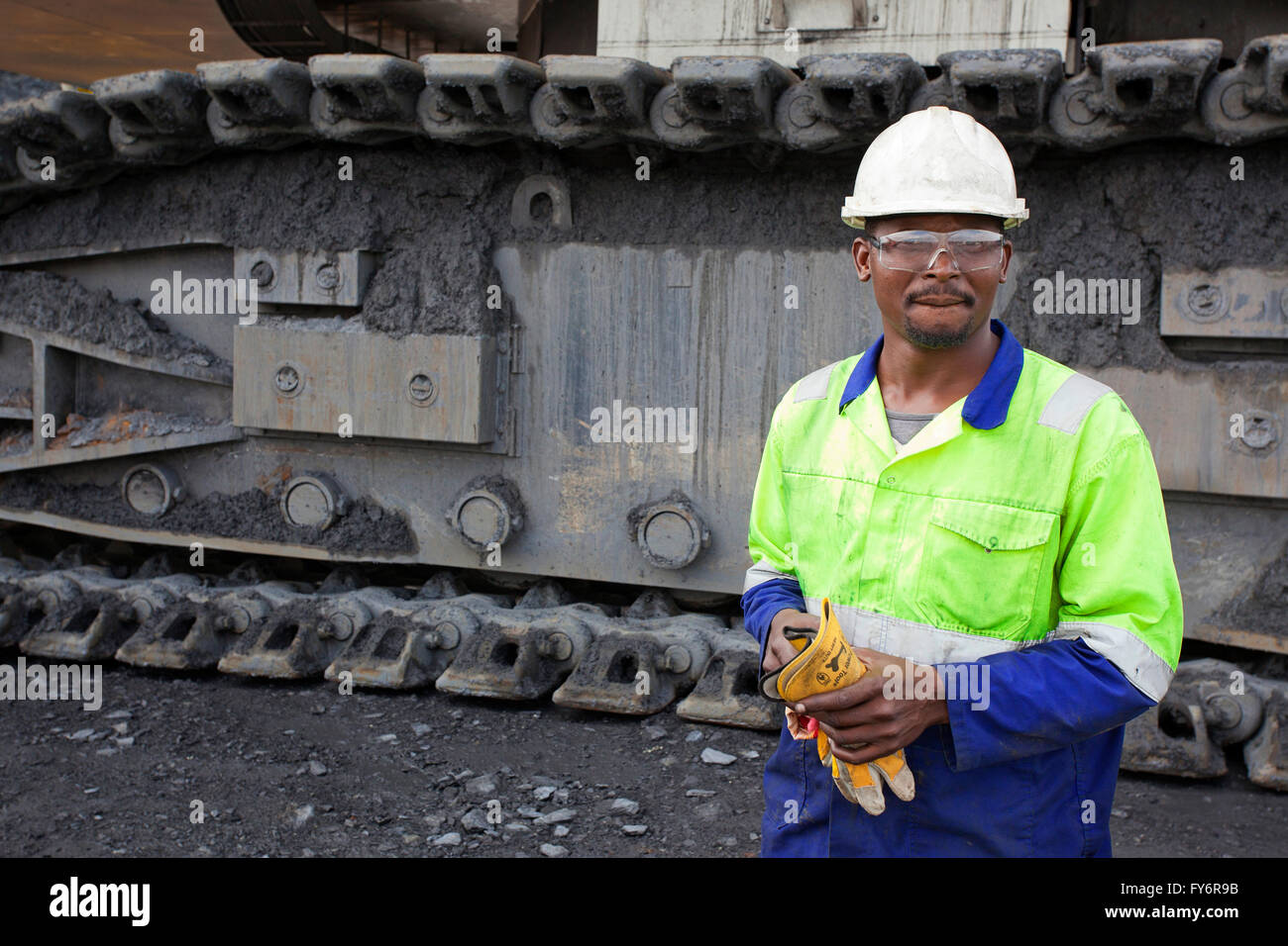 Copper mine employee Stock Photo - Alamy