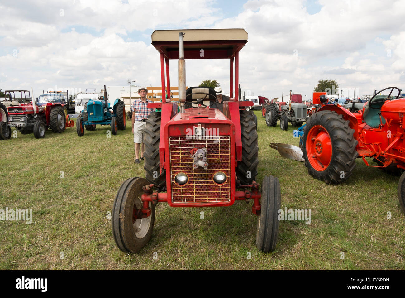 Vintage tractor on display at the Fairford Steam Rally, Gloucestershire ...
