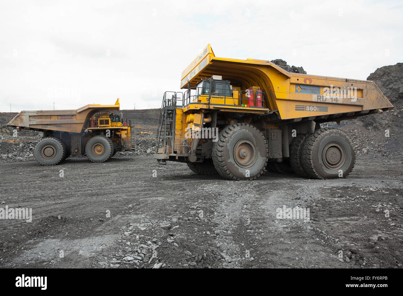 Gold mining dump trucks hi-res stock photography and images - Alamy