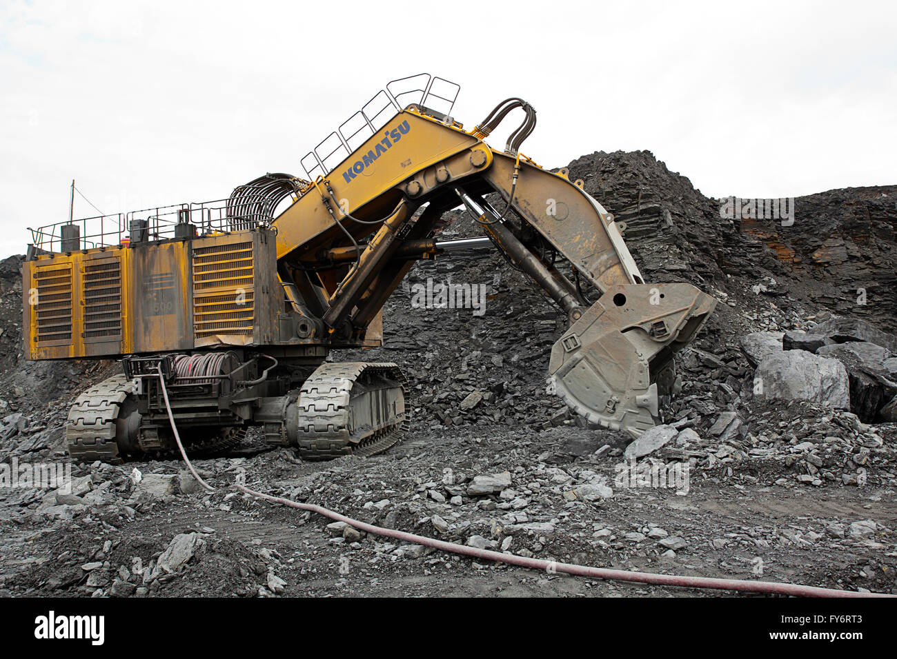Komatsu mining excavator Stock Photo - Alamy