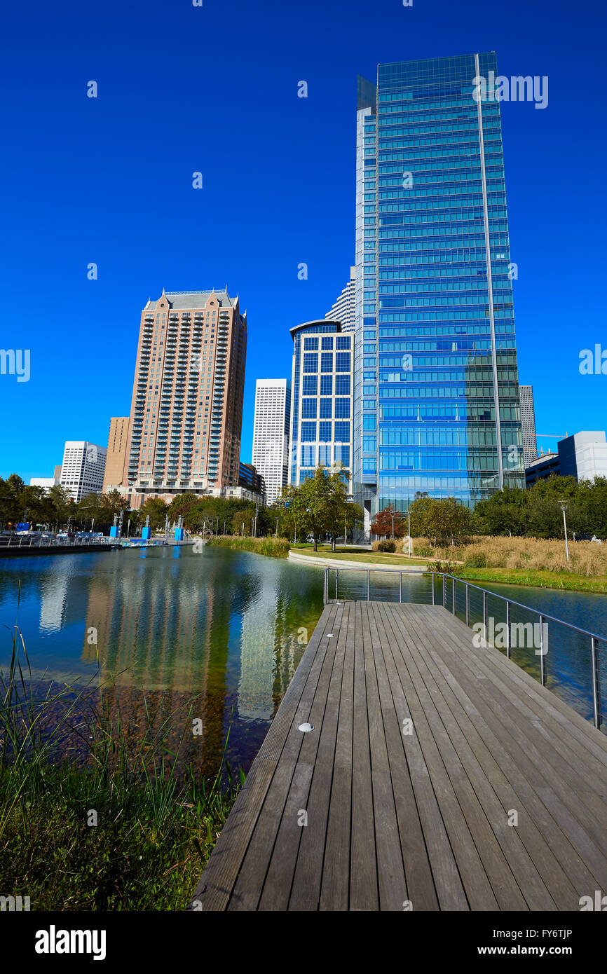 Houston Discovery green park in downtown Texas Stock Photo - Alamy