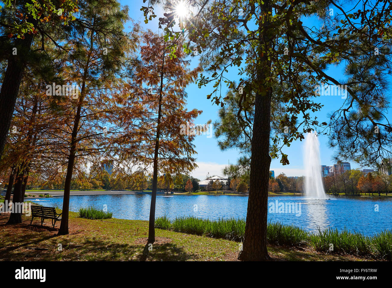Houston skyline autumn hi-res stock photography and images - Alamy