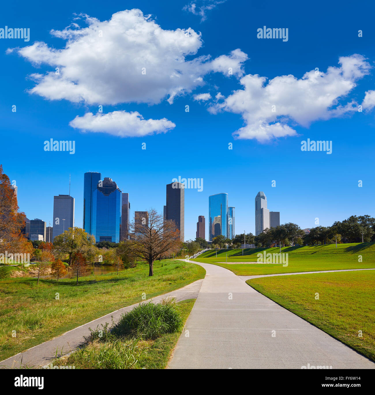 Houston skyline north view in hi-res stock photography and images - Alamy