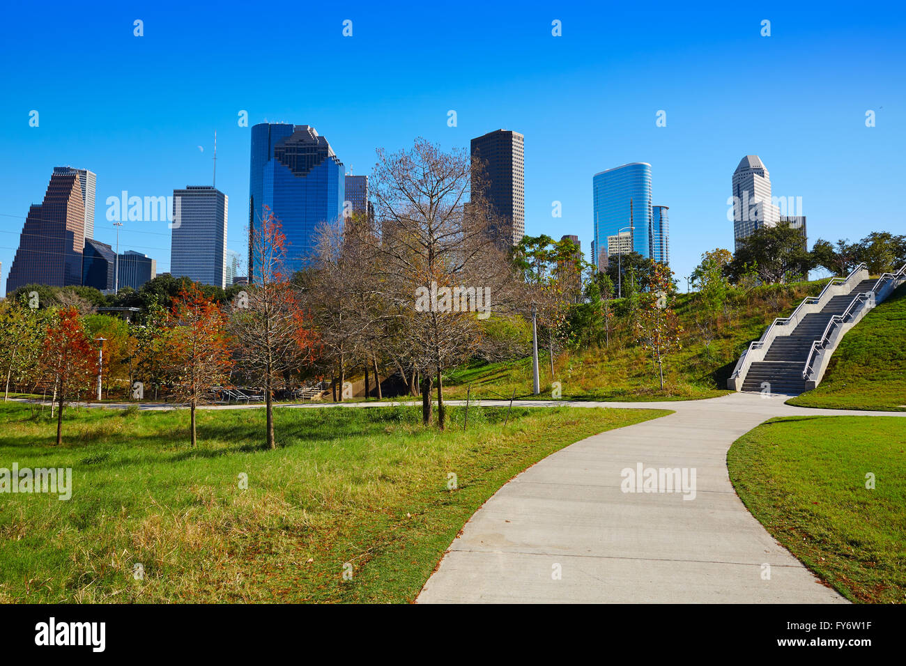 Houston skyline north view in hi-res stock photography and images - Alamy