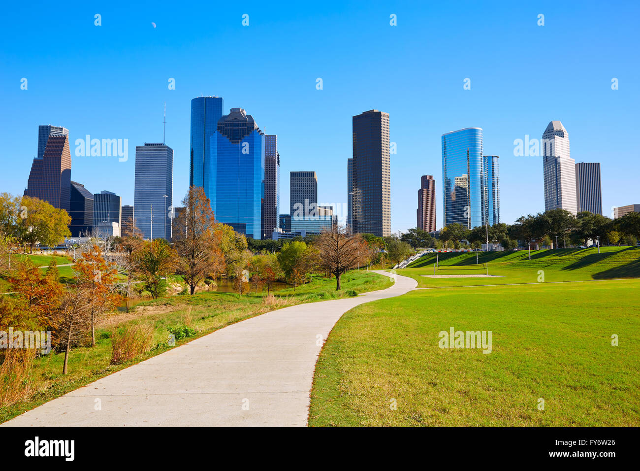 Houston skyline north view in hi-res stock photography and images - Alamy