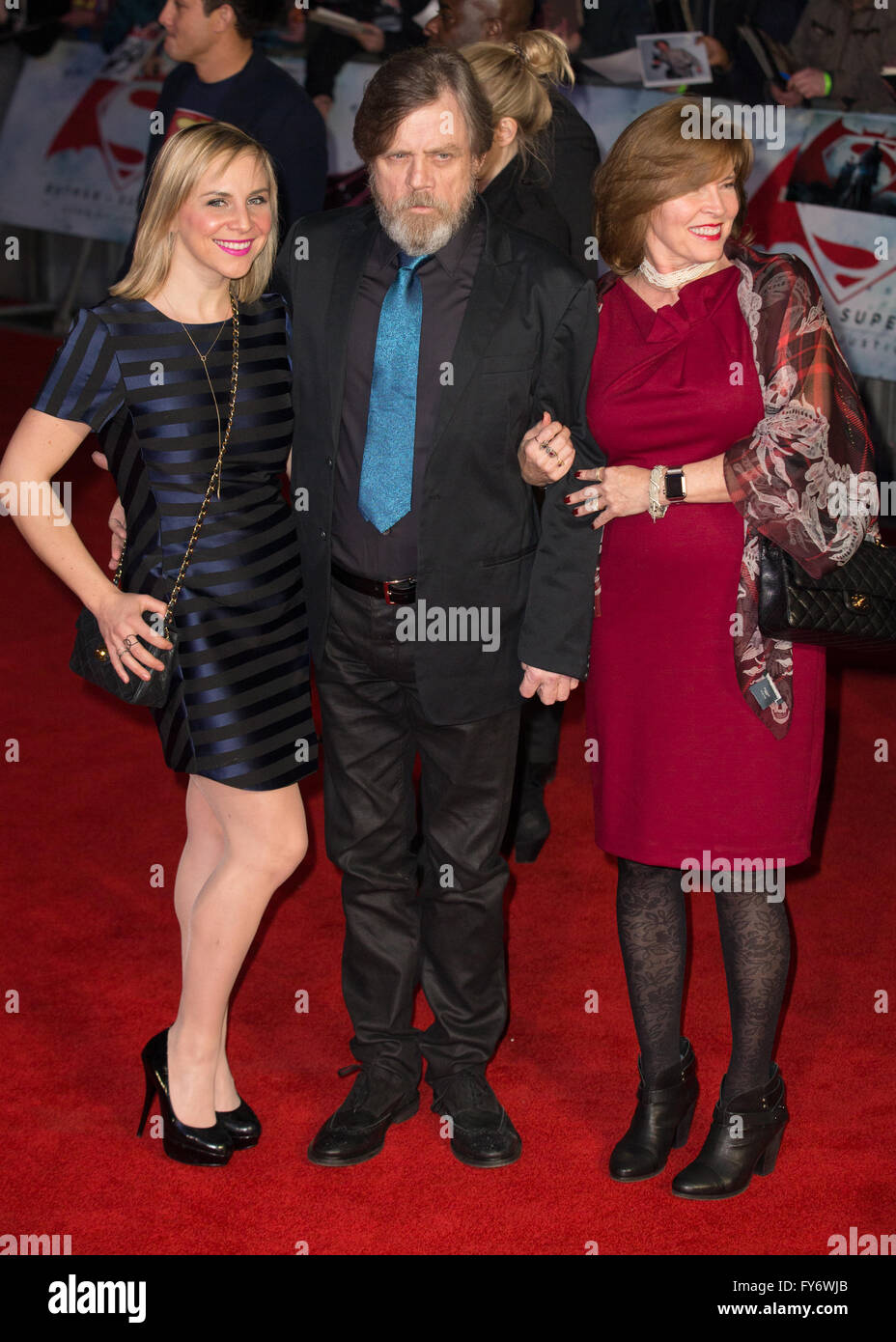 Mark hamill at the european premiere of batman v superman hi-res stock ...