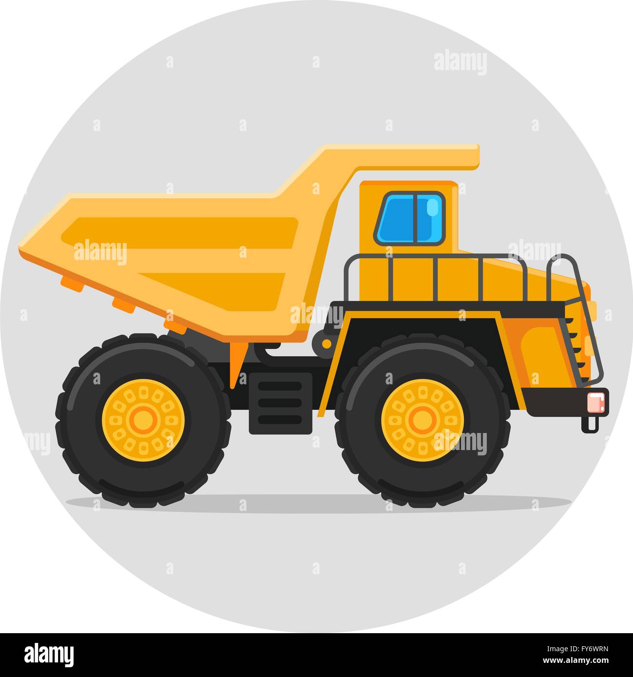Side dumper truck Stock Vector Images - Alamy