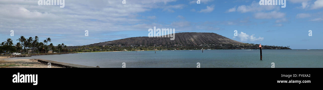 Portland, Hawaii Kai coastline panoramic on the island of Oahu, Hawaii ...