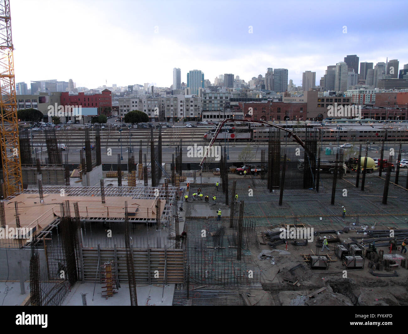 building begins to take form at the start of large residental apartment ...