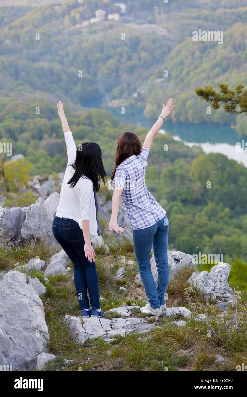 Teen Girl Standing Behind Jeans High Resolution Stock Photography and ...