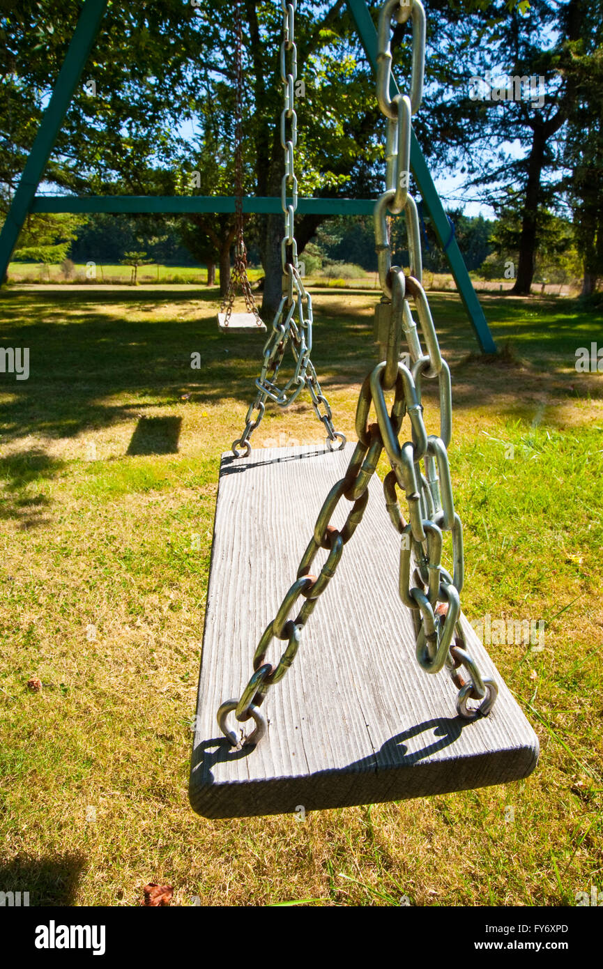Swingset yard hi-res stock photography and images - Alamy