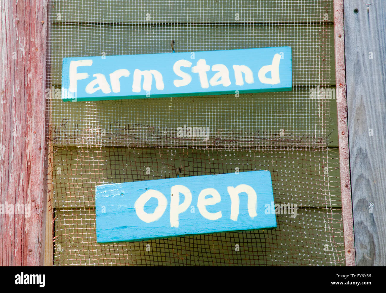 Farm stand sign Stock Photo - Alamy