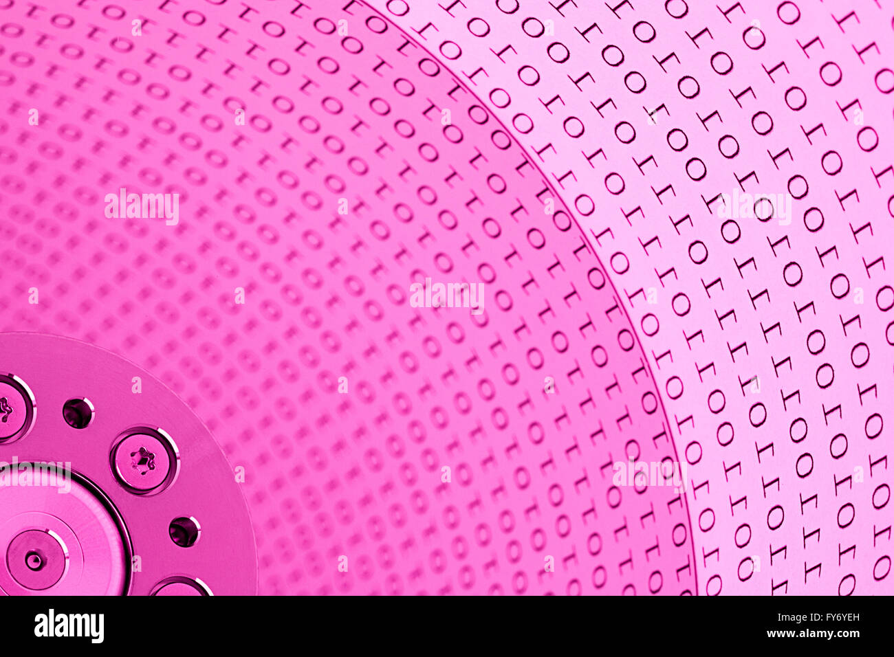 Computer hard disk drive HDD data on a platter Stock Photo - Alamy