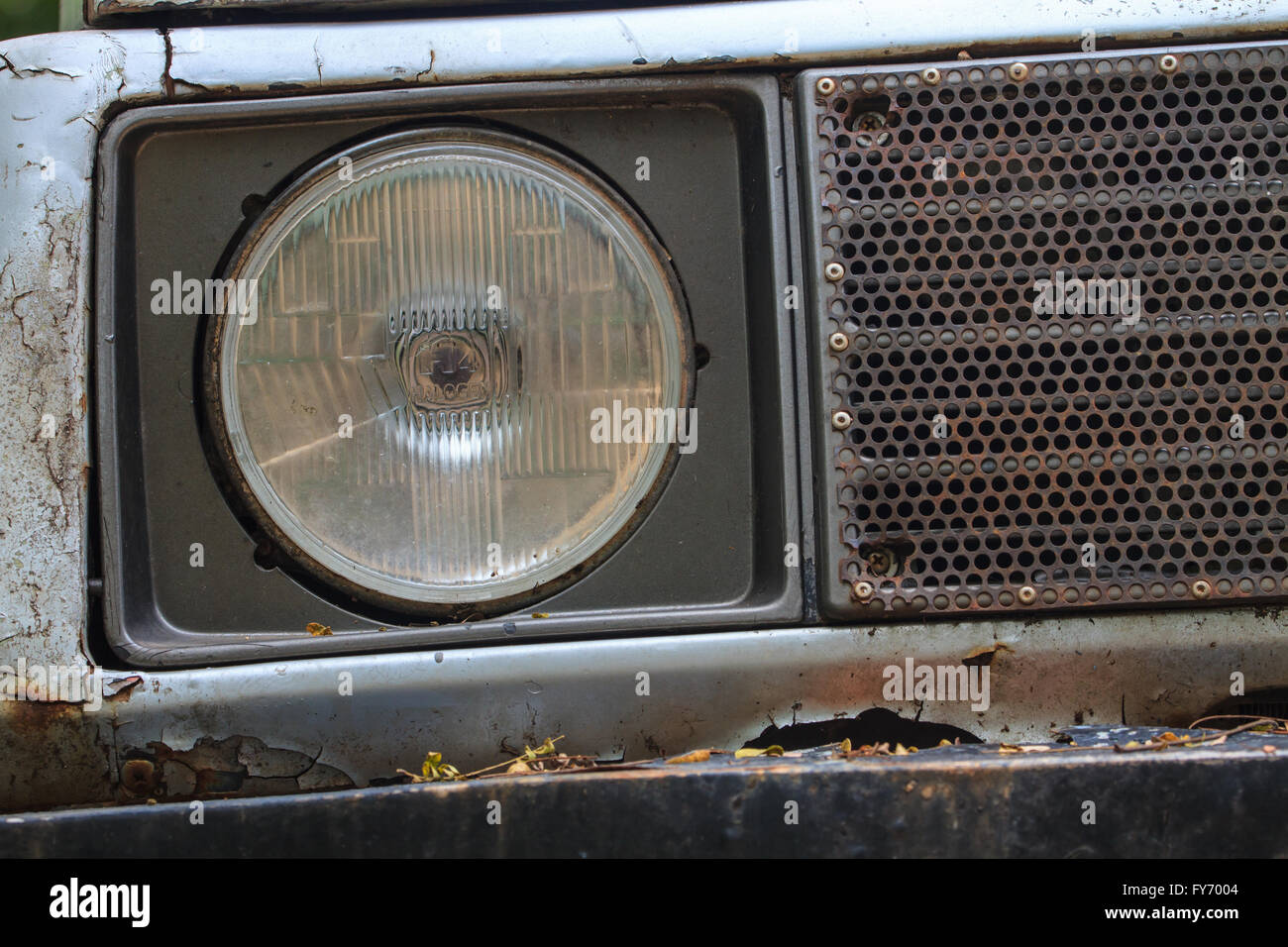 Close up old headlights of car background and texture Stock Photo - Alamy