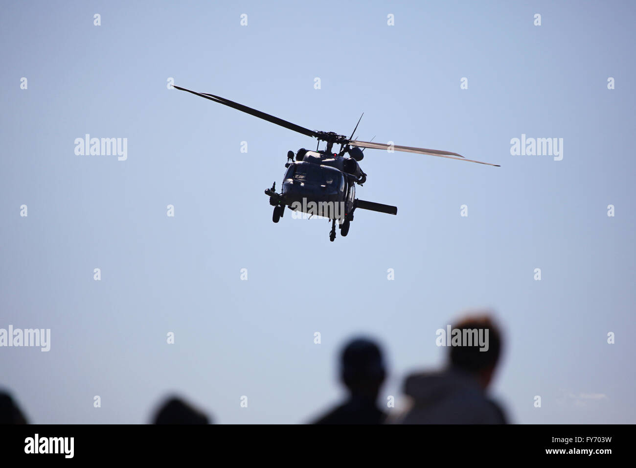 Military Helicopter at air show Stock Photo - Alamy