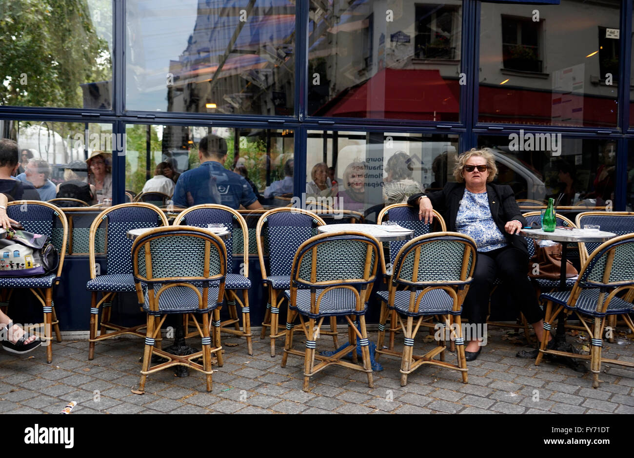 A terrace Cafe in le Marais, Paris,France Stock Photo - Alamy
