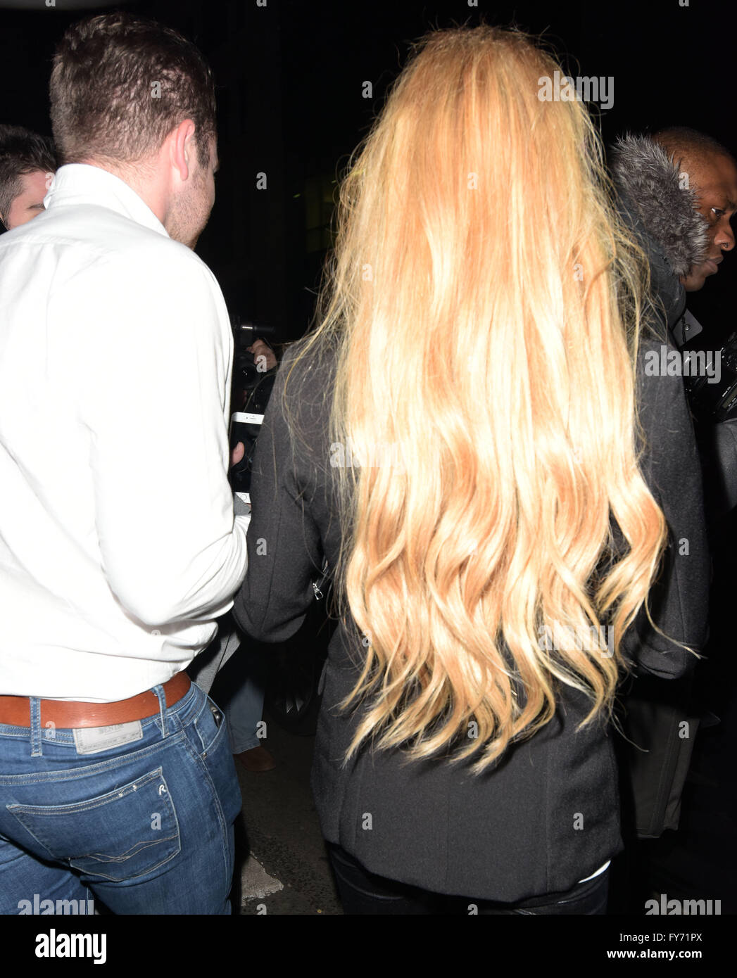 Katie Price and husband Kieran Hayler leaving Bonbonniere Club after ...